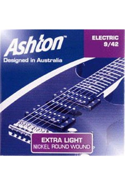 Ashton ES0942 Elektro Gitar Teli 9/42 Extra Light Ashton ES0942 Elektro Gitar Teli 9/42 Extra Light