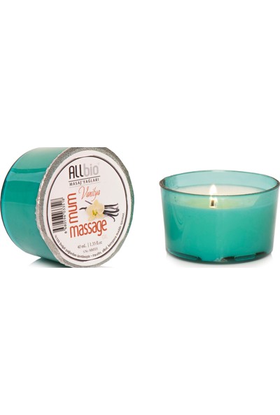 Allbio - Mum Masaj Yağı 40 Ml Vanilya