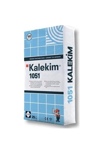 Kalekim 1051 Seramik Yapıştırma Harcı 25 Kg Gri Kalekim 1051 Seramik Yapıştırma Harcı 25 Kg Gri