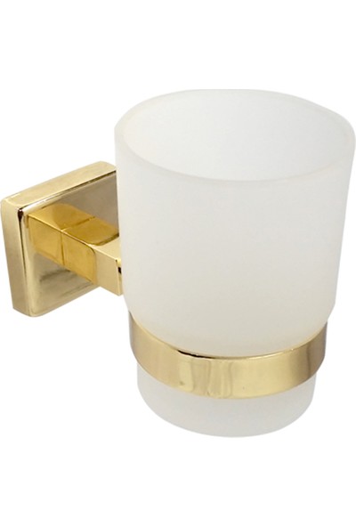 Aksu Diş Fırçalık Cam / Altın