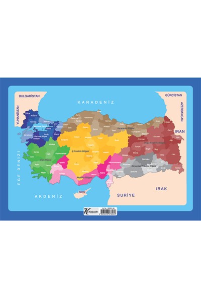 Puzz (25x35 cm) 99 Parça Çerçeveli Türkiye Yapboz