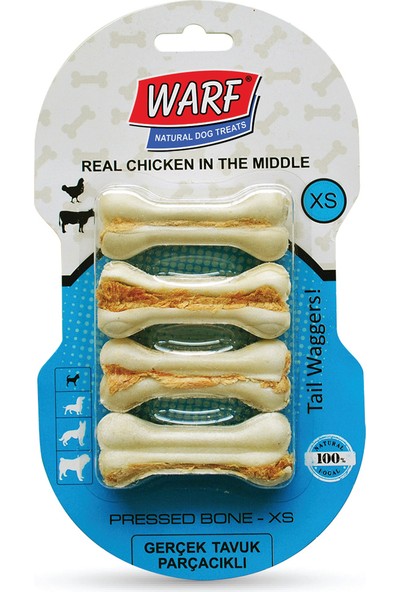 Warf Tavuklu Kemik XS - 7.5 cm Warf Tavuklu Kemik XS - 7.5 cm