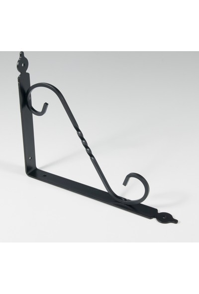 END Ferforje Raf Altı Konsolu 300Mm Siyah