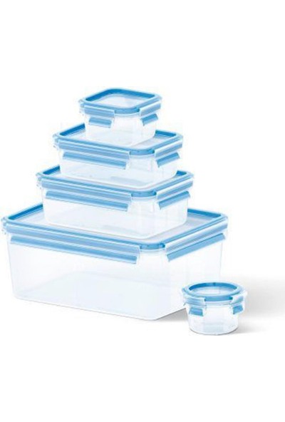 Tefal Masterseal Fresh 5'li Saklama Kabı Seti 3.70 L + 1 L + 0.55 L + 0.25 L + 0.15 L