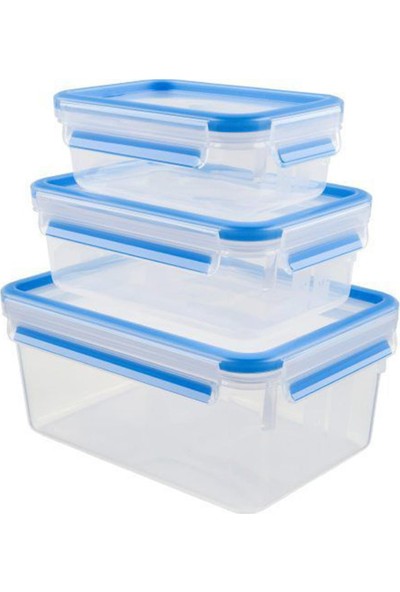 Tefal Masterseal Fresh 3´lü Saklama Kabı Seti 2.30 L + 1 L + 0.55 L