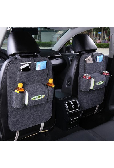 Momz Araba Koltuk Arkası Eşya Düzenleyici Seat Back Organizer Füme