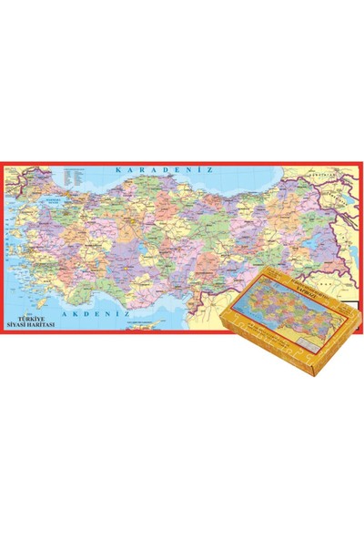 Puzz Keskin Color 32 x 68 123 Parça Kutu İl İl Türkiye Yapboz