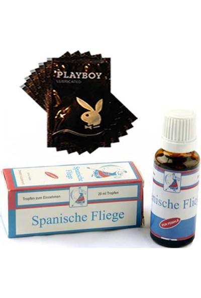 Spanische Damla + 5 Paket Playboy Kaydırıcı Jel Spanische Damla + 5 Paket Playboy Kaydırıcı Jel