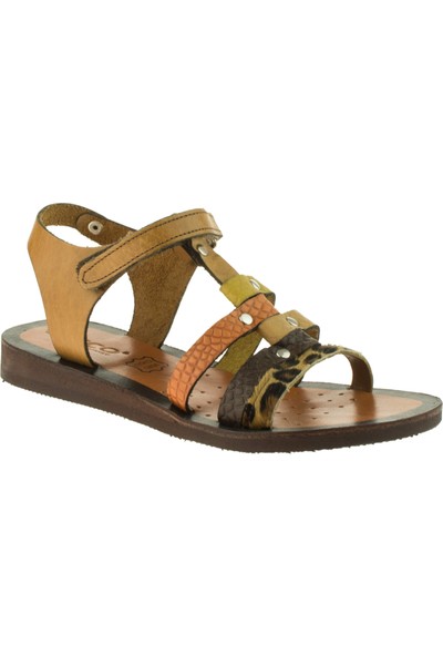 Vicco 626.Z.584 Deri Çocuk Taba Çocuk Sandalet