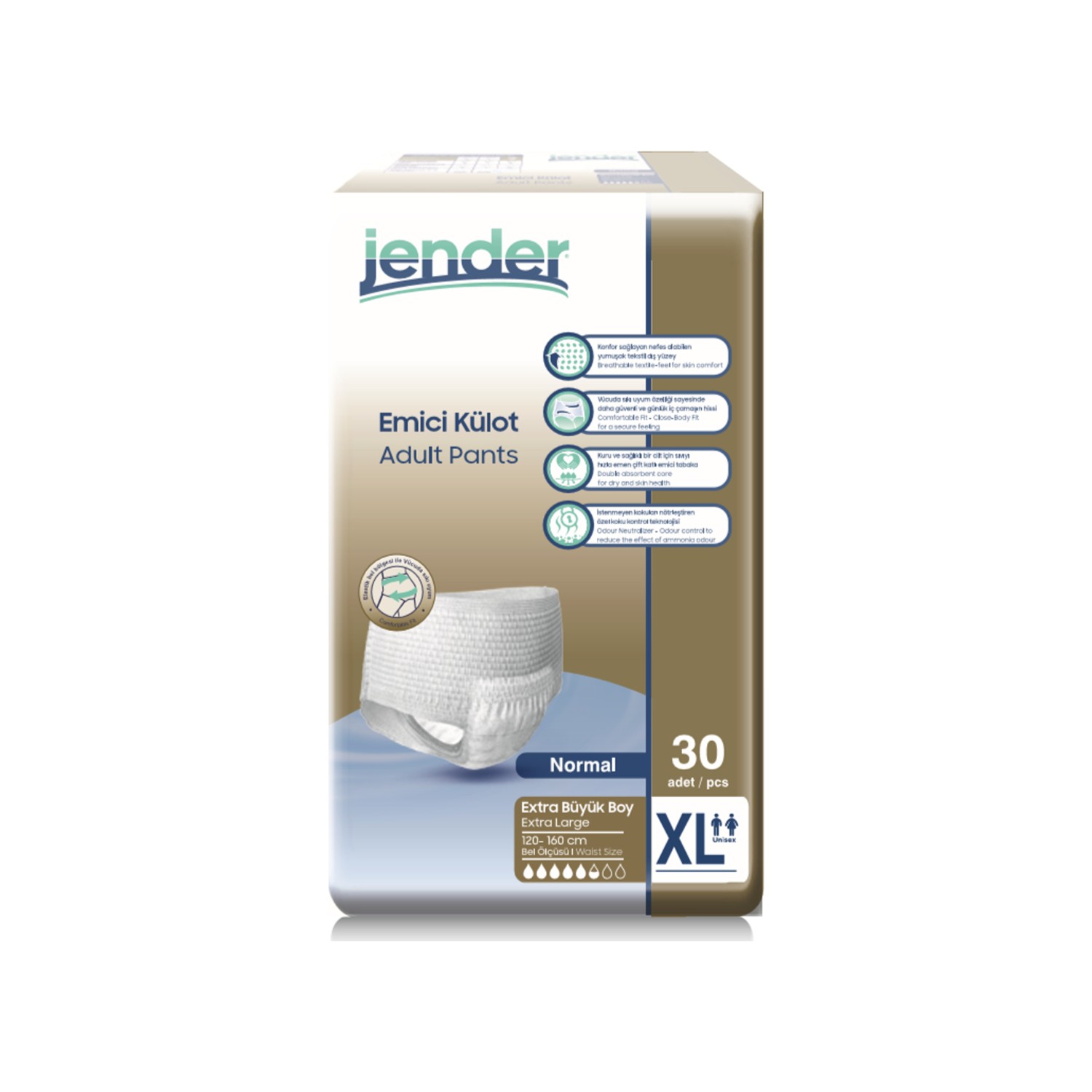 Jender Emici Külot XLarge 30 Adet 1 Paket Fiyatı