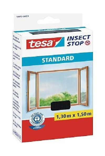 Tesa Sineklik Standart Çırt Bantlı Siyah Cam İçin