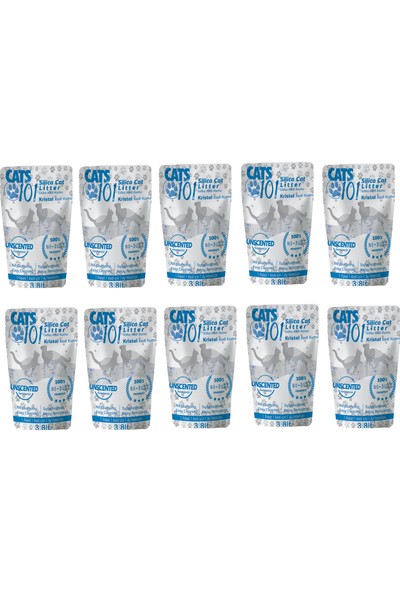 Cats 101 Kristal Kedi Kumu 10'lu Paket