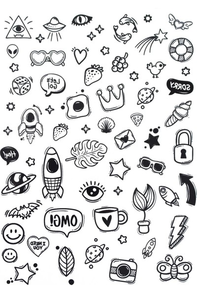 Flash TattoosFlash Tattoos Mini Modeller El Dövmesi