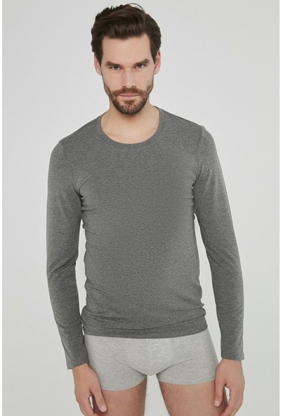 Penti Erkek Antrasit Basic Slim Tişört