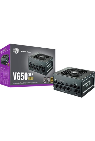 Cooler Master V650 SFX Gold Full Modular 650W 80+ Gold PSU Cooler Master V650 SFX Gold Full Modular 650W 80+ Gold PSU