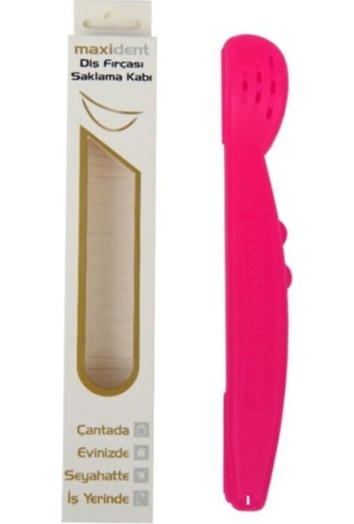 Maxident Diş Fırçası Saklama Kabı - Pembe Maxident Diş Fırçası Saklama Kabı - Pembe
