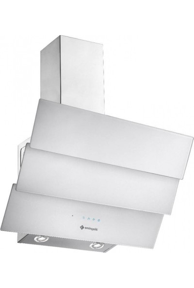 Eminçelik Ec-Ch 1455 Rc W60 3 Camlı Beyaz Davlumbaz (Uzaktan Kumandalı)