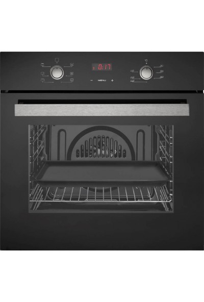 Eminçelik Ec-Ao 2163 B60 66 Lt. 6 Programlı Siyah Ankastre Fırın