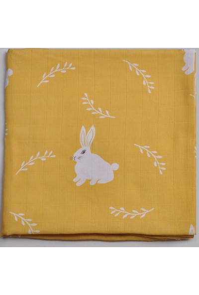 Mooie Baby's Mooiebaby's Tavşan Nunu Müslin Örtü 120*120 Mooie Baby's Mooiebaby's Tavşan Nunu Müslin Örtü 120*120