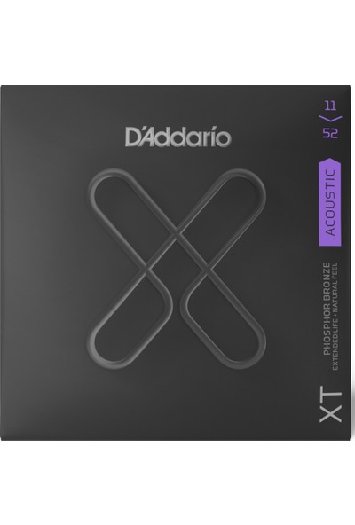 D'Addario XTAPB1152 Xt Phosphor Bronze Acoustic Guitar Strings- Custom Light Takım Tel Akustik Gitar Teli 11-52 D'Addario XTAPB1152 Xt Phosphor Bronze Acoustic Guitar Strings- Custom Light Takım Tel Akustik Gitar Teli 11-52