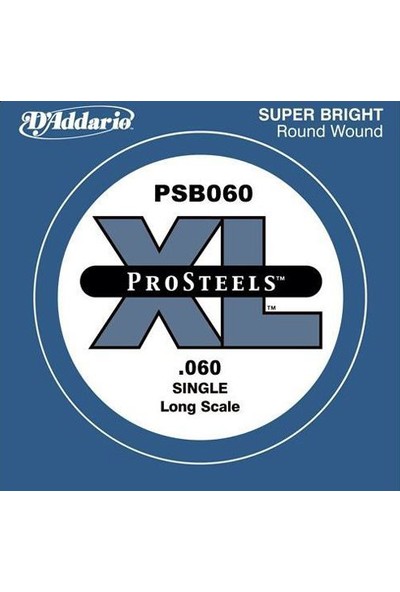D'Addario Prosteels Bass Single- Custom Light- Long Scale .060 Bas Gitar Tek Tel D'Addario Prosteels Bass Single- Custom Light- Long Scale .060 Bas Gitar Tek Tel