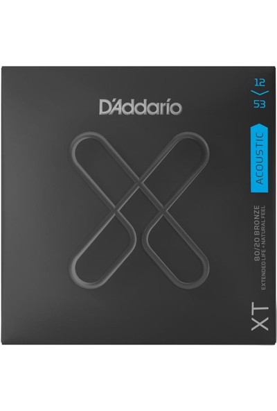 D'Addario XTABR1253 Light Set Akustik Gitar Teli 12-53 D'Addario XTABR1253 Light Set Akustik Gitar Teli 12-53
