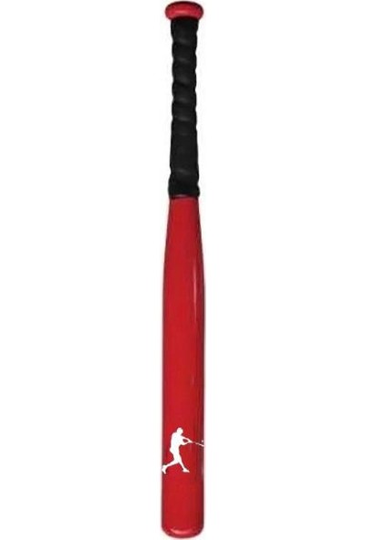 Pozitif Sargılı 61CM Beyzbol Sopası-Kırmızı Pozitif Sargılı 61CM Beyzbol Sopası-Kırmızı