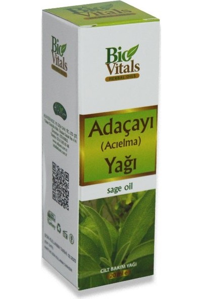 Bio Vitals Adaçayı (Acıelma) Yağı 20ML Bio Vitals Adaçayı (Acıelma) Yağı 20ML