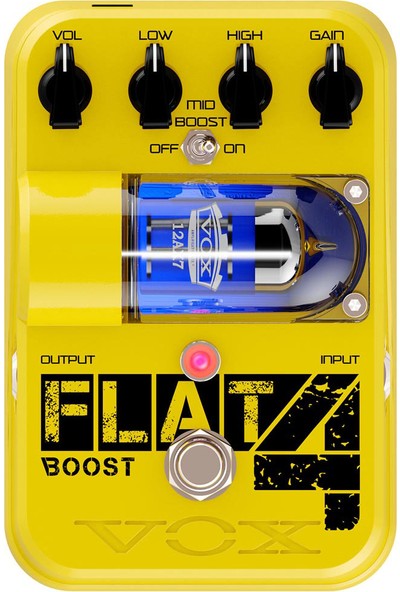 Vox TG1FL4BT Tone Garage Flat 4 Boost Boost Pedalı Vox TG1FL4BT Tone Garage Flat 4 Boost Boost Pedalı