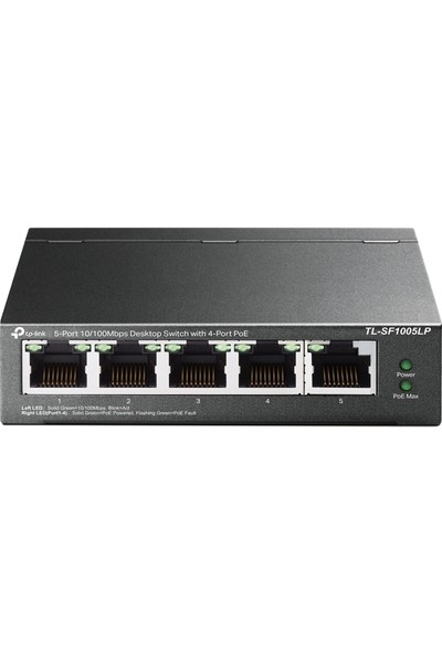 Tp-Lınk TL-SF1005LP 5 Port 10/100MBPS Masaüstü Swıtch 4-Port Poe Tp-Lınk TL-SF1005LP 5 Port 10/100MBPS Masaüstü Swıtch 4-Port Poe