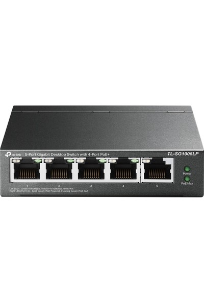 Tp-Lınk TL-SG1005LP 5 Port 10/100/1000 Mbps 4 Port Poe Gıgabıt Masaüstü Swıtch Tp-Lınk TL-SG1005LP 5 Port 10/100/1000 Mbps 4 Port Poe Gıgabıt Masaüstü Swıtch