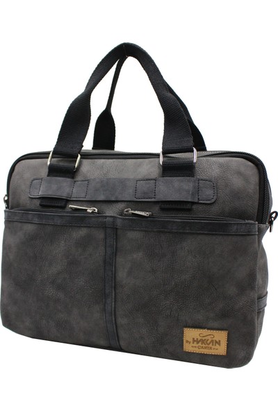 Hakkan Çanta Laptop & Evrak Çantası GK21 Gri