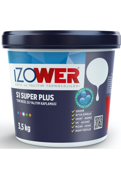 Izower S1 Süper Plus Su Yalıtım Kaplaması Beyaz