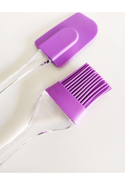 Yakut Silikon Fırça ve Spatula Seti