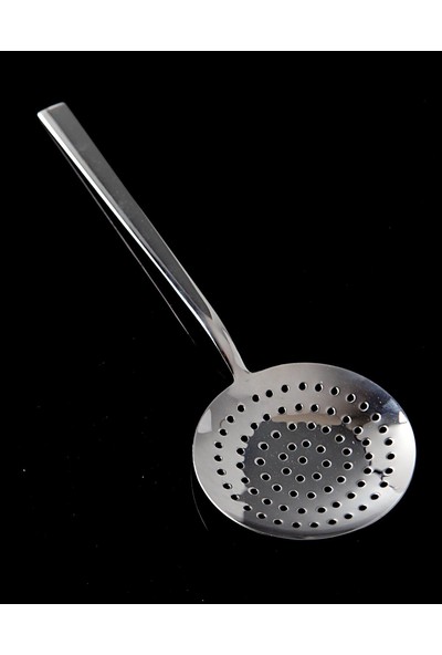 Bastonlu Paslanmaz Çelik Büyük Boy Kevgir