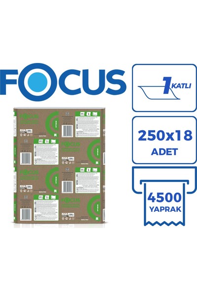 Focus Optimum Dispenser Peçete 250 x 18'li