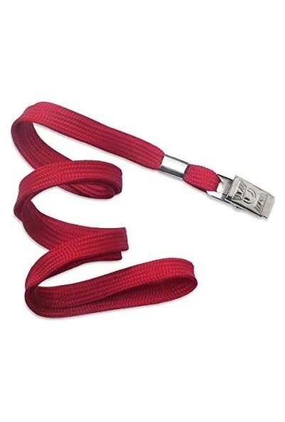 Kraf Kart Askı Ipi Metal Klips 50'li Kırmızı