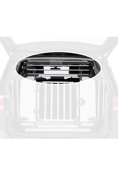 Trixie 13201 Köpek Bagaj Kapağı Ilave Üst Parça, 92 x 27 x 4cm, Gümüş Gri/siyah