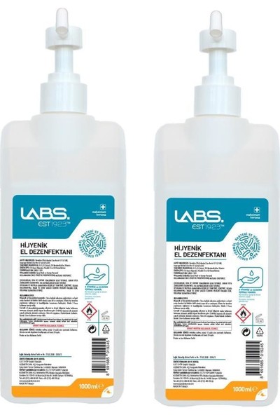 Eyüp Sabri Tuncer Labs Eyüp Sabri Tuncer El Dezenfektanı 1000 ml 2 Adet