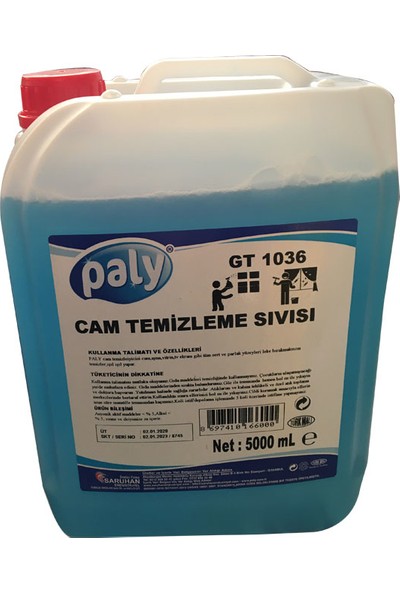 Paly Cam Temizleme Sıvısı 5 Lt