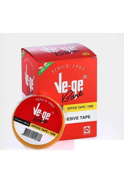 Ve-ge Bant Eto Sarı Şeritli 12 x 66 12'li Ve-ge Bant Eto Sarı Şeritli 12 x 66 12'li