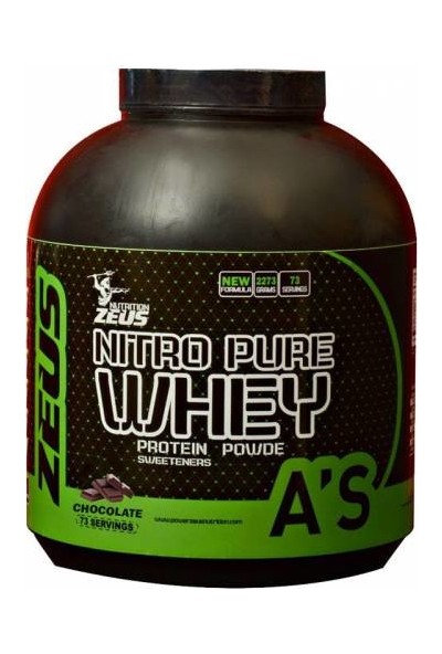 Zeus Nutrition Nitro Pure Whey Protein Tozu 2273 gr Çilek Zeus Nutrition Nitro Pure Whey Protein Tozu 2273 gr Çilek