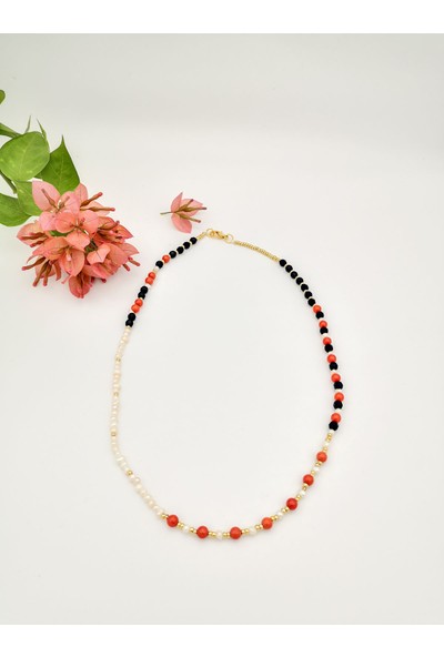 Camada Inci Mercan Minimal Kolye