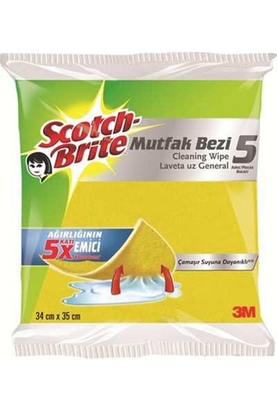 Scotch Brite Scoth Brite Mutfak Temizlik Bezi 5'li Scotch Brite Scoth Brite Mutfak Temizlik Bezi 5'li