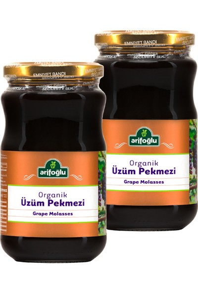 Arifoğlu Organik Üzüm Pekmezi 480GR + 480GR 2 Li Set Arifoğlu Organik Üzüm Pekmezi 480GR + 480GR 2 Li Set