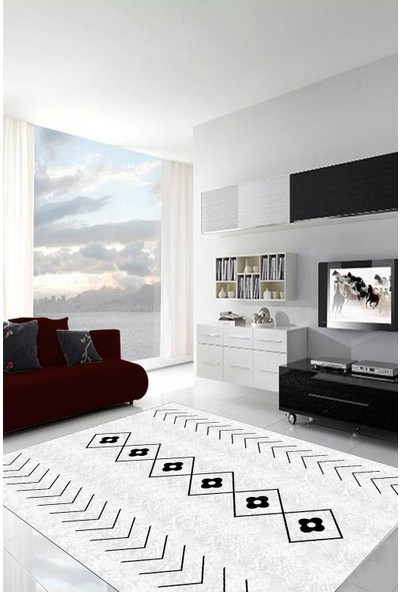 Cappio Halı Koyu Gri Zincir Desenli Eskitme Halı Cappio Halı Koyu Gri Zincir Desenli Eskitme Halı