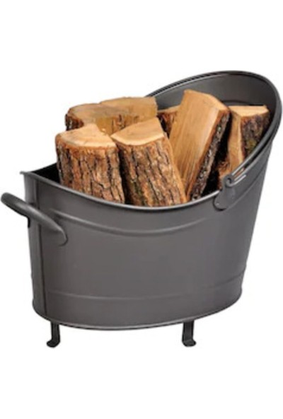 Kocherhome Siyah Mat Odun Kovası 40 cm