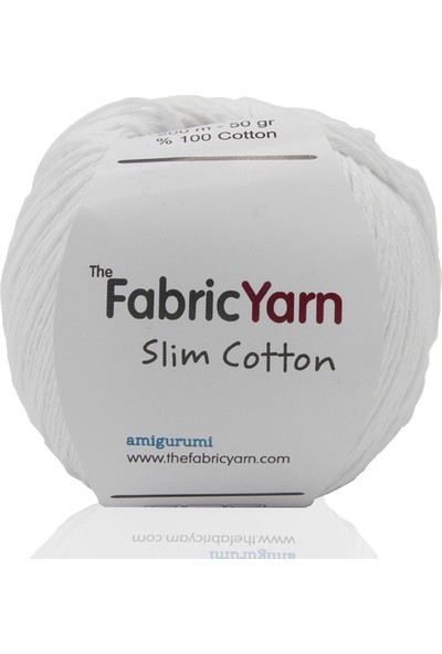 The Fabric Yarn İplik Beyaz Slim Cotton İp The Fabric Yarn İplik Beyaz Slim Cotton İp