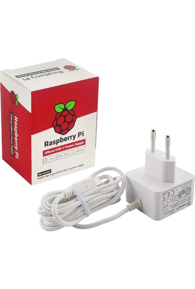 Raspberry Pi 4 Adaptör 5V 3A Raspberry Pi 4 Adaptör 5V 3A