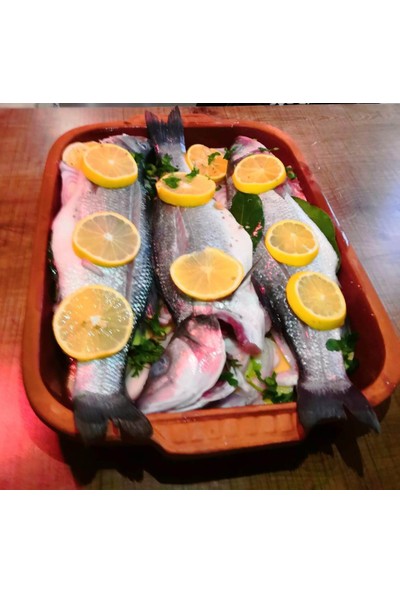 Dalğa Toprak Güveç Tepsi Sırlı Kare